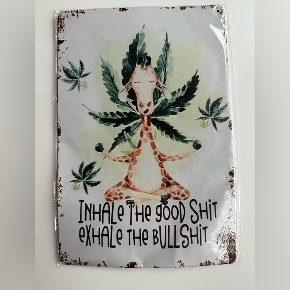 Wall Decor | Inhale The Good Shit Exhale The Bad Shit Wall Decor | Poshmark